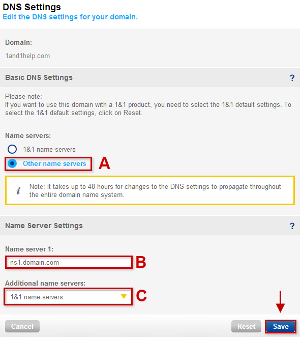 How to Change Name Servers with 1&1 | HostGator Support