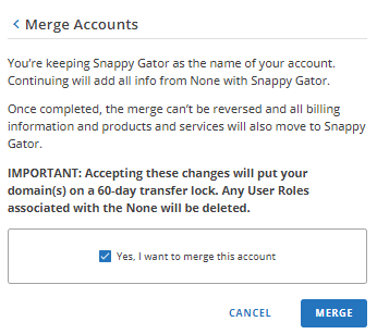 Customer Portal - How to Merge Accounts