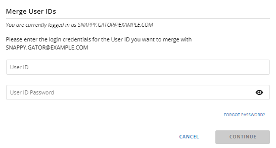 Customer Portal - How to Merge User IDs