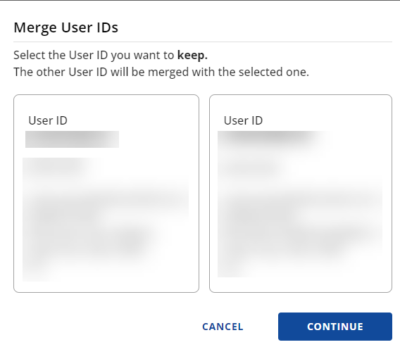 Customer Portal - How to Merge User IDs