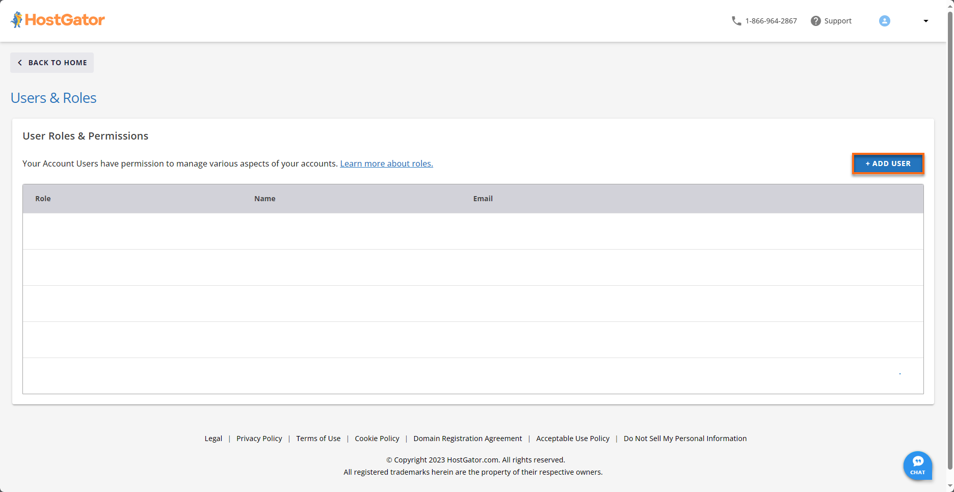 Customer Portal User and Roles Permissions