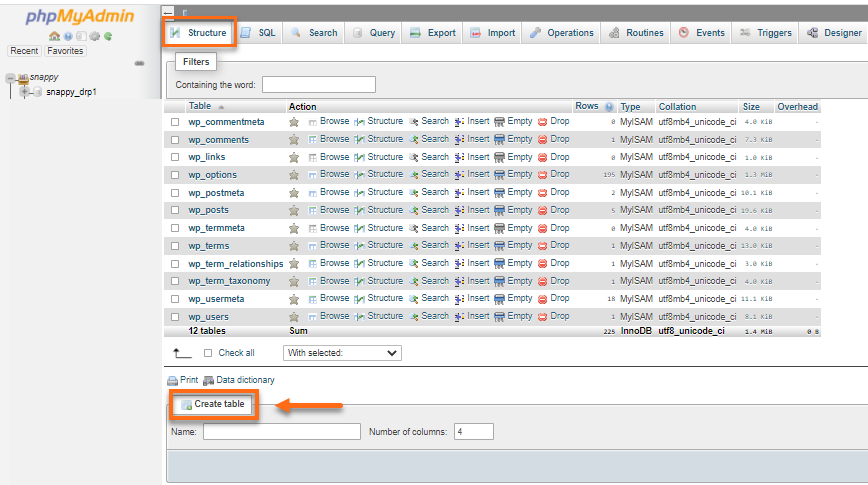 How To Add Tables To A Database In PhpMyAdmin HostGator Support