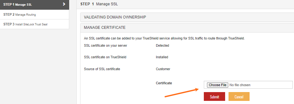 Configuring An Ssl In Sitelock With An Existing Firewall Hostgator