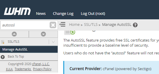 Manage Autossl In Whm Hostgator Support