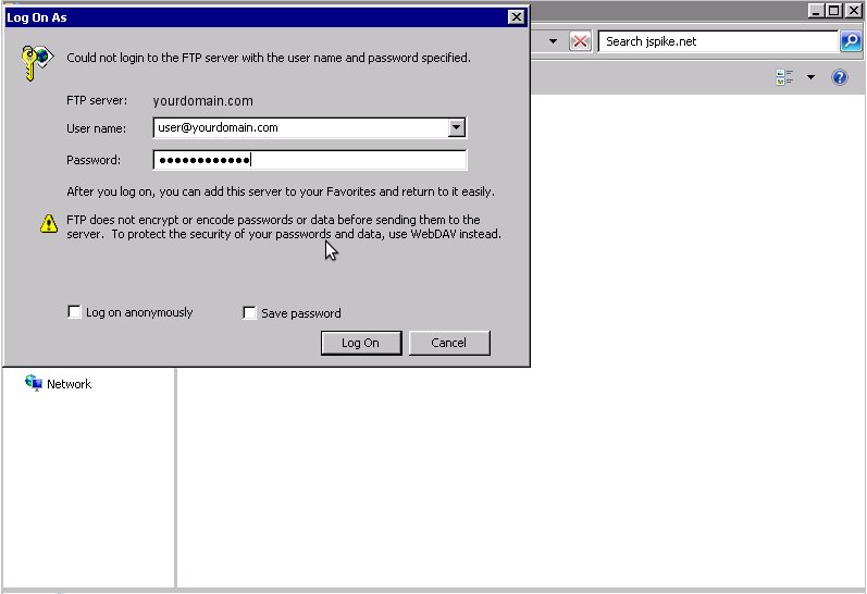 How To Use FTP Via Windows Explorer